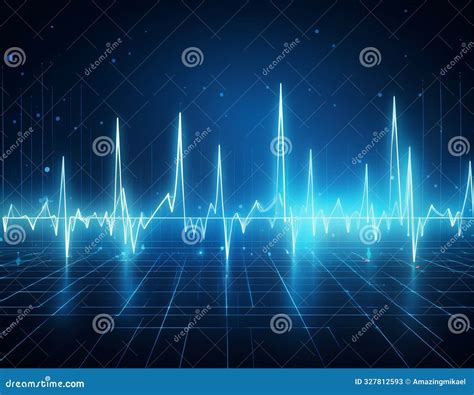 Dynamic Heartbeat Visualization Modern Ecg And Pulse Wave Graphics Stock Image Image Of