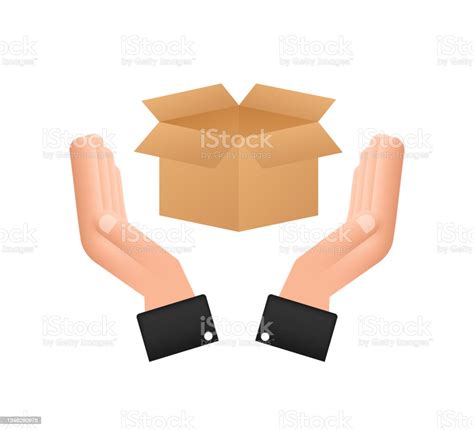 판지 소포 손에 상자를 엽니 다 배송 기호 기프트 박스 아이콘 벡터 스톡 일러스트레이션입니다 0명에 대한 스톡 벡터 아트 및 기타 이미지 Istock
