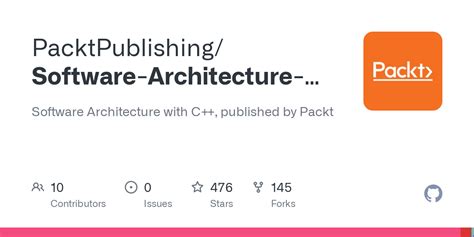 GitHub PacktPublishing Software Architecture With Cpp Software Architecture With C