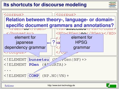 ppt comparing approaches to xml based discourse modeling secondary information structuring