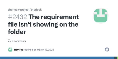 The Requirement File Isnt Showing On The Folder · Issue 2432