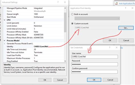 Windows 10 Application Pool With Custom Account Crashing Super User
