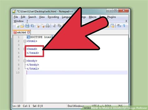 How To Make A Javascript Image Rollover With Pictures Wikihow
