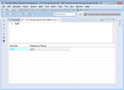 Using Item Restrictions To Escape Special Characters Ibm Sterling Transformation Extender