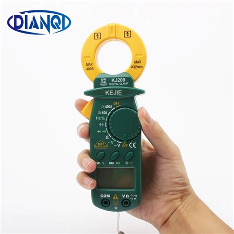 KJ Small DC AC Digital Clamp Meter Portable Pocket DC AC Clamp Ammeters MULTIMETER In Clamp