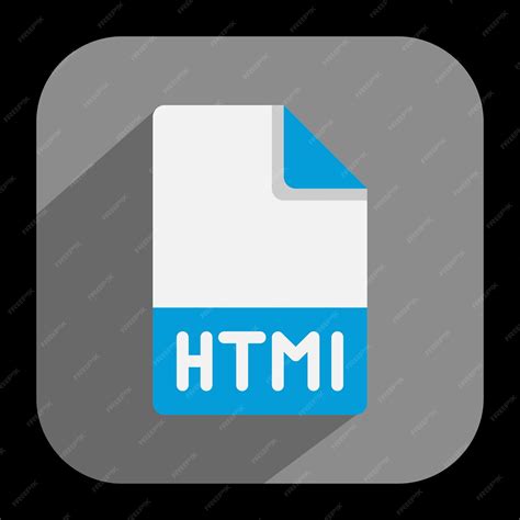 Premium Vector Html Document File Type Flat Icons Extension Format