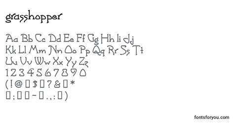 Grasshopper 128417 Font Download For Free Online