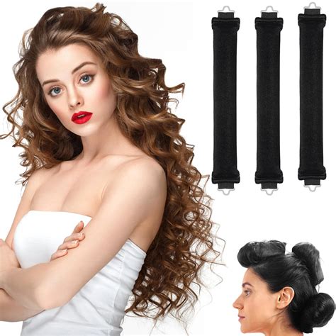 3pcs Heatless Hair Curlers Hair Rollers Heatless Curls