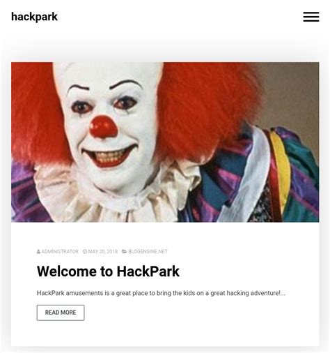 hackpark writeup thm