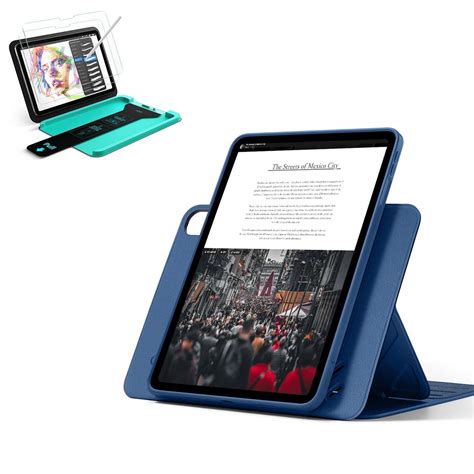 Navy Blue Ipad Air 11 M4 Paper Feel And Magnetic Stand Caseesr Shift