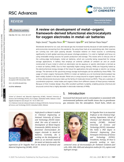 Pdf A Review On Development Of Metalorganic Framework Derived
