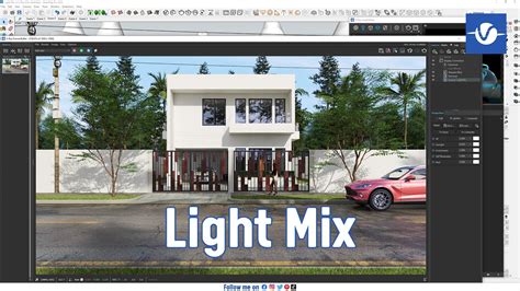 Light Mix In V Ray 6 For Sketchup Sketchup Vray Youtube