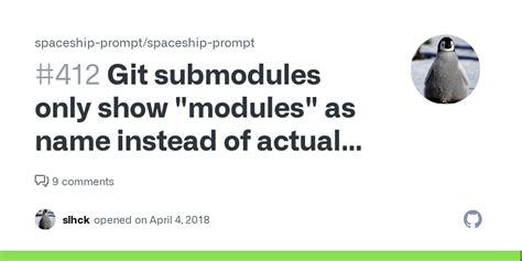 Git Submodules Only Show Modules As Name Instead Of Actual Directory · Issue 412 · Spaceship
