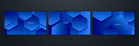 추상 파란색 기하학적 모양 벡터 기술 배경 디자인 브로셔 웹사이트 전단지 기하학적 파란색 기하학적 모양 벽지 포스터 인증서