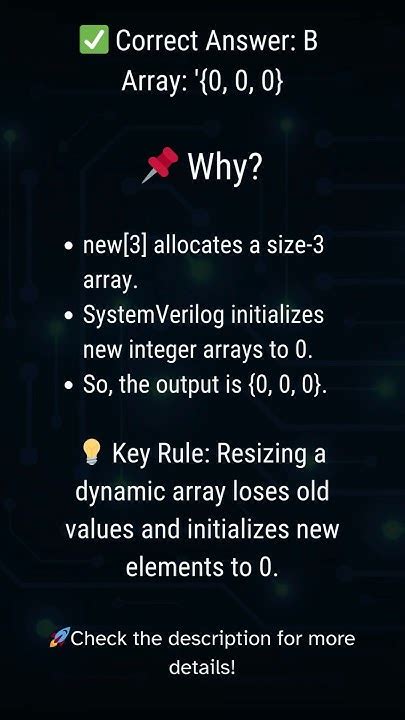 Systemverilog Dynamic Array Common Mistake 🤯🔥 Systemverilog Coding Vlsi