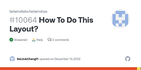 How To Do This Layout · Tailwindlabs Tailwindcss · Discussion 10064 · Github