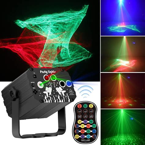Pack Of 2 Remote Control Portable Sound Activated Party Lights For