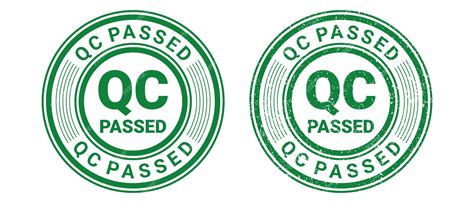Premium Vector Quality Control Passed Stamp Sign With Grunge Texture