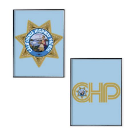 New California Highway Patrol Chp Chips Police Department Double Sided Poster Set Sold By