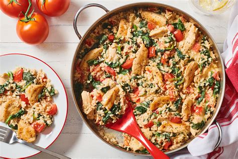 Creamy Chicken And Spinach Skillet Recipe Cook With Campbells Canada