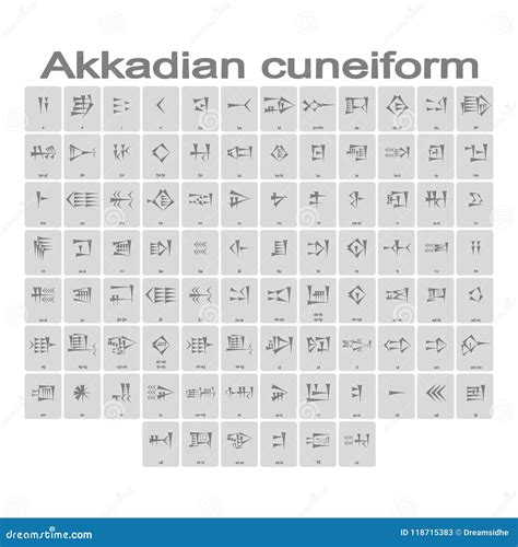 Cuneiform Language Symbols Icon Element Of History Color Icon For