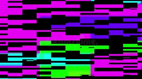 Digital Glitch Color Pixelation Glitch Effect Damage To The Video Signal With Colored Pixel