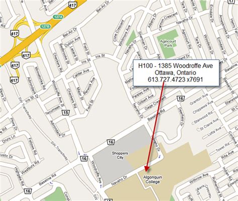 Algonquin College Map DrBeckmann