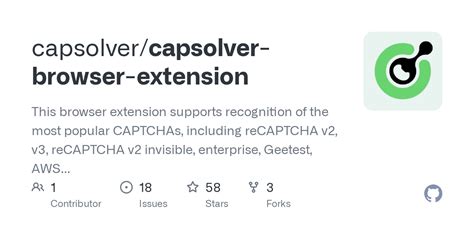 Github Capsolvercapsolver Browser Extension This Browser Extension