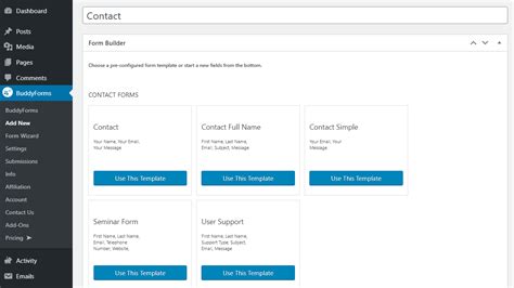 Create A Buddypress Member Profile Contact Form Wordpress Form