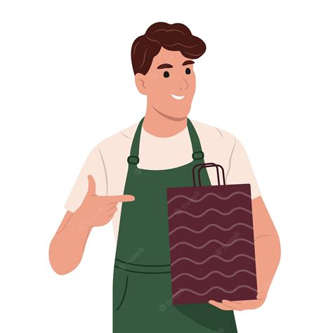 Empleados De Tiendas De Abarrotespequeñas Empresas Vector Premium