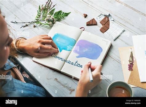 Communication Speech Bubble Symbol Concept Stock Photo Alamy