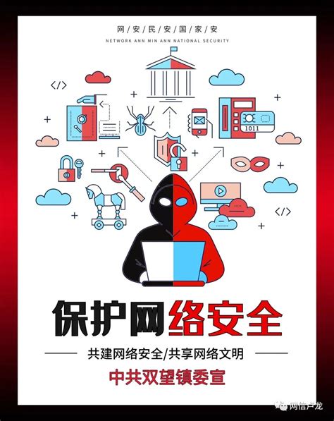 【网络普法】原创海报 网络安全你我他 安全防范靠大家 澎湃号·政务 澎湃新闻 The Paper