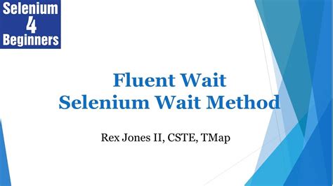 How To Write Fluentwait A Selenium Wait Method Video 23 Youtube