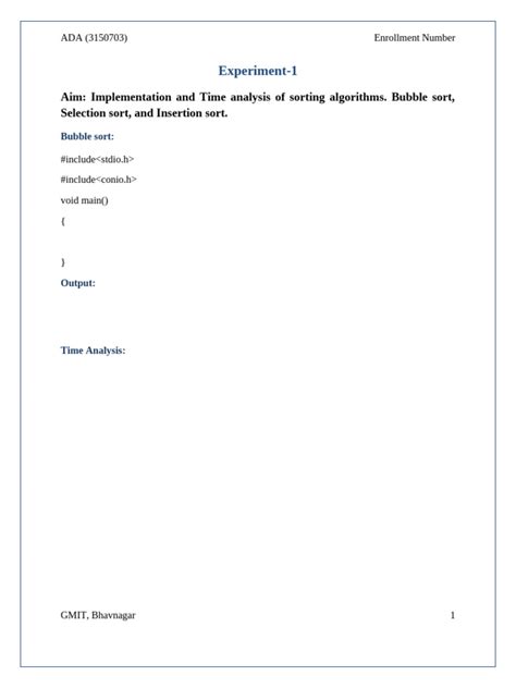 Ada Practical Format Pdf
