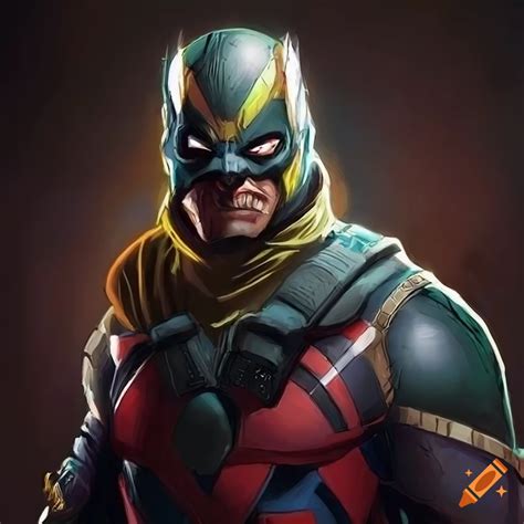 Stunning Marvel Character Portrait With Vivid Colors And Unusual