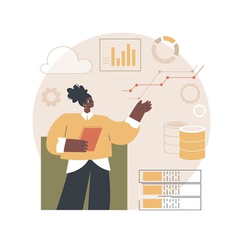 Premium Vector Data Driven Marketing Concept Illustration