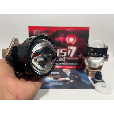 Jual Lampu Biled Kus 7 Pro 3 Inch Bi Led Projector Lens Blue Lens Flat