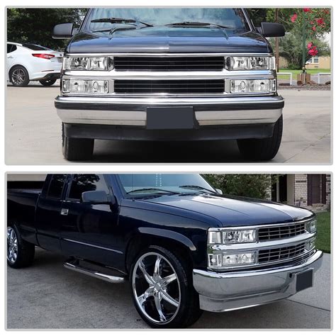 Clear Chrome Headlights 88 98 Chevy Ck Obs Superstore
