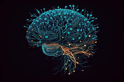Premium Ai Image Neuron Network Brain