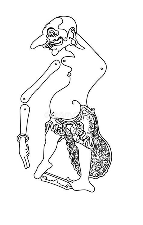 Sketch For Puppet Javanese Art Indonesian Stock Illustration Illustration Of Brand Logo