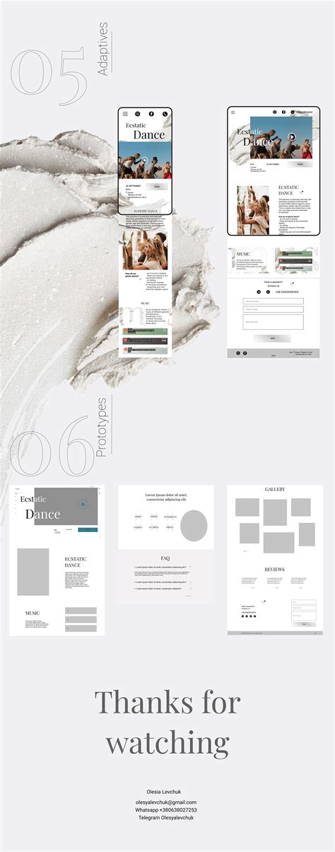 Landing For Ecstatic Dance UI UX Design Behance