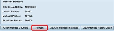 Manage Interface Statistics On A Switch Cisco