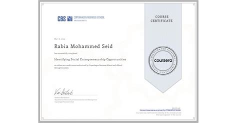 Rabia Seid On Linkedin Completion Certificate For Identifying Social Entrepreneurship