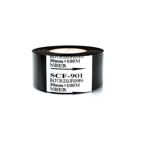 35mm 100m Black Hot Coding Foil Hot Stamping Foil Heat Transfer Ribbon Black Hot Coding Foil