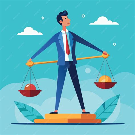 A Man With A Suit On Standing On A Floating Object With A Man Standing On Top Of It Premium Ai