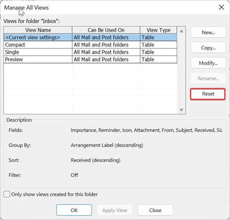How To Reset Outlook View Settings And Navigation Pane Technoresult