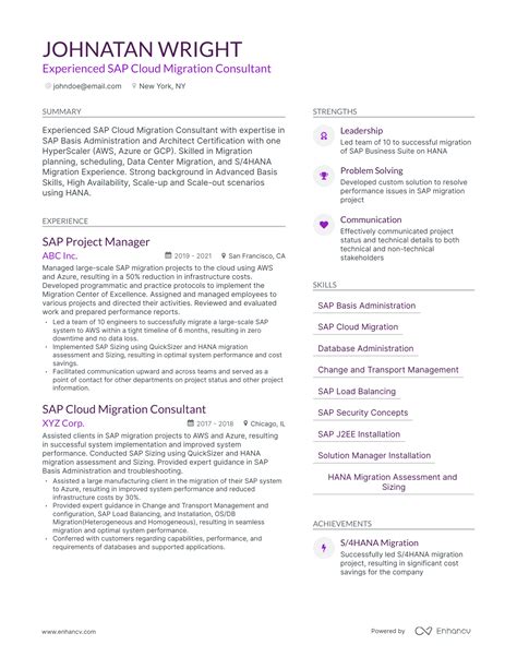 5 Sap Project Manager Resume Examples And Guide For 2023
