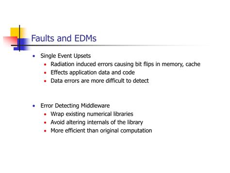 Ppt Tests And Tolerances For High Performance Software Implemented