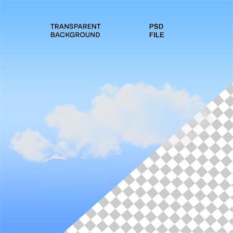투명한 배경에 고립 된 3d 현실적인 오버레이 구름 실제 투명성 효과 프리미엄 Psd 파일