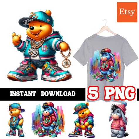Cute Pooh Urban Winnie Pooh Gangster Trap Designs Fantasy Fan Art